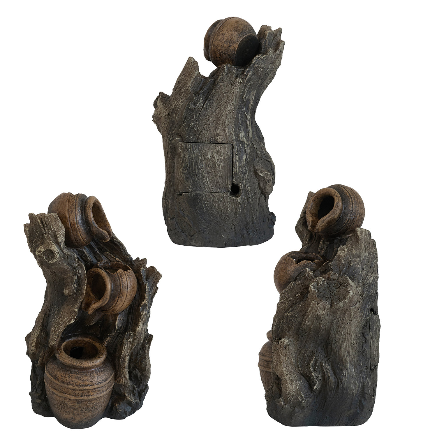 Millwood Pines Chenae Resin Fountain with Light | Wayfair