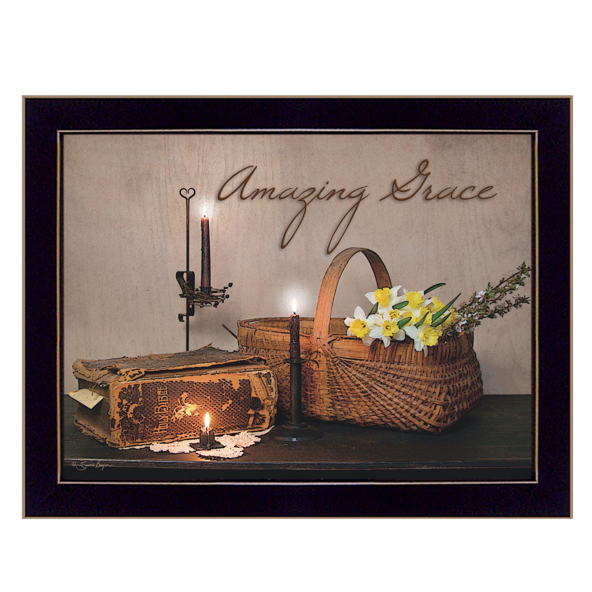 August Grove® Amazing Grace Framed Wall Art for Living Room, Home Wall ...