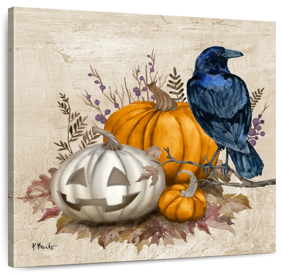 The Holiday Aisle® Lelend Fall Crow I Halloween | Wayfair