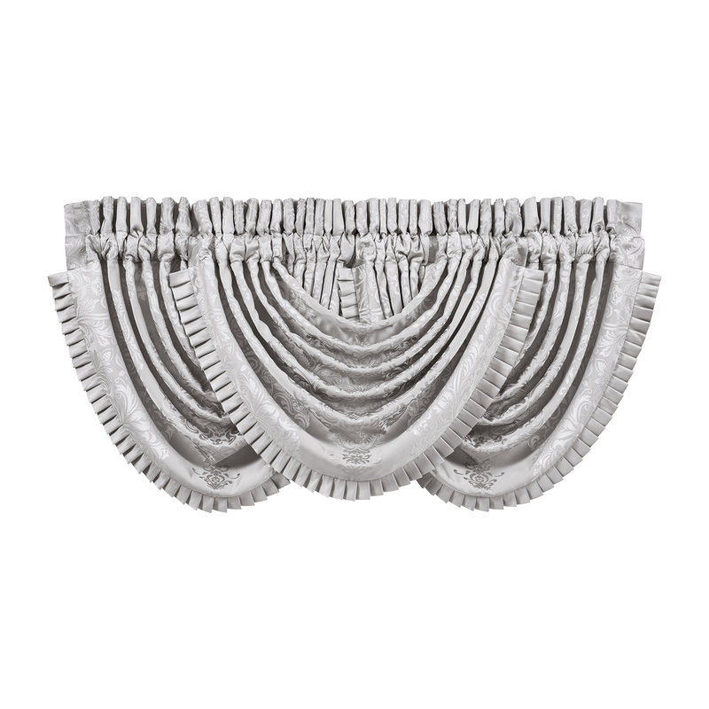 Five Queens Court Lambert Silver Window Waterfall Valance & Reviews ...