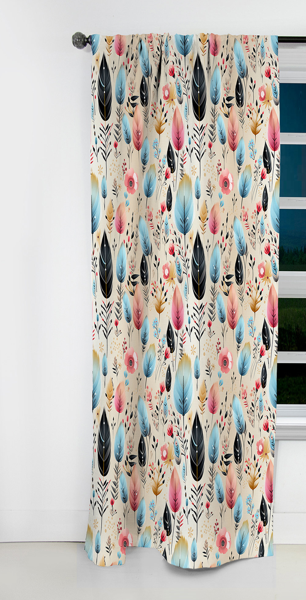 Design Art Tribal Dreamscape Feather Boho Pattern I - Boho Abstract ...