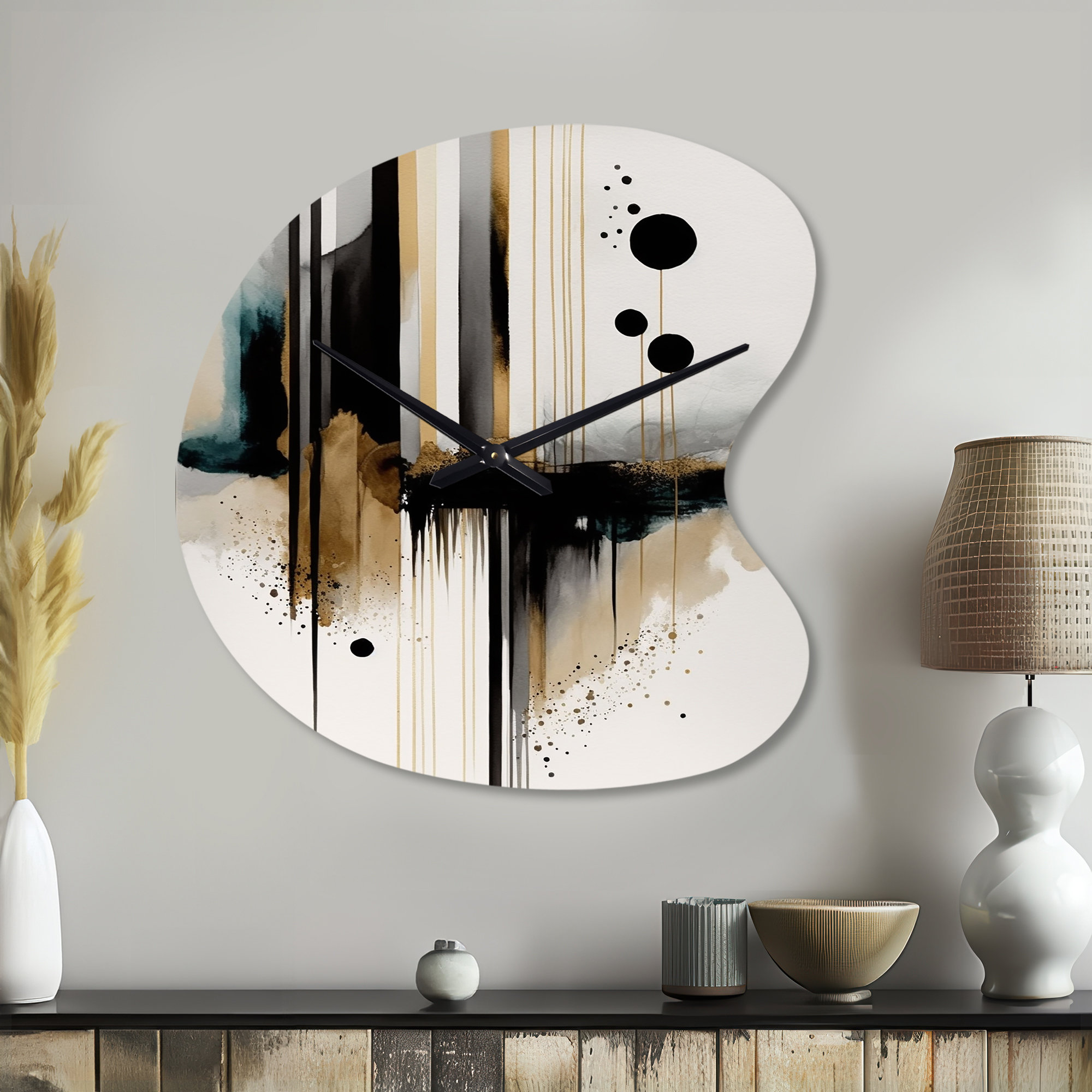 Design Art Abstract Transitional Modern Shapes I - Asymmetrical ...