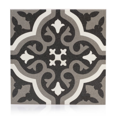 Industry Tile Tradition 8" x 8" Ceramic Spanish Wall & Floor Tile ...