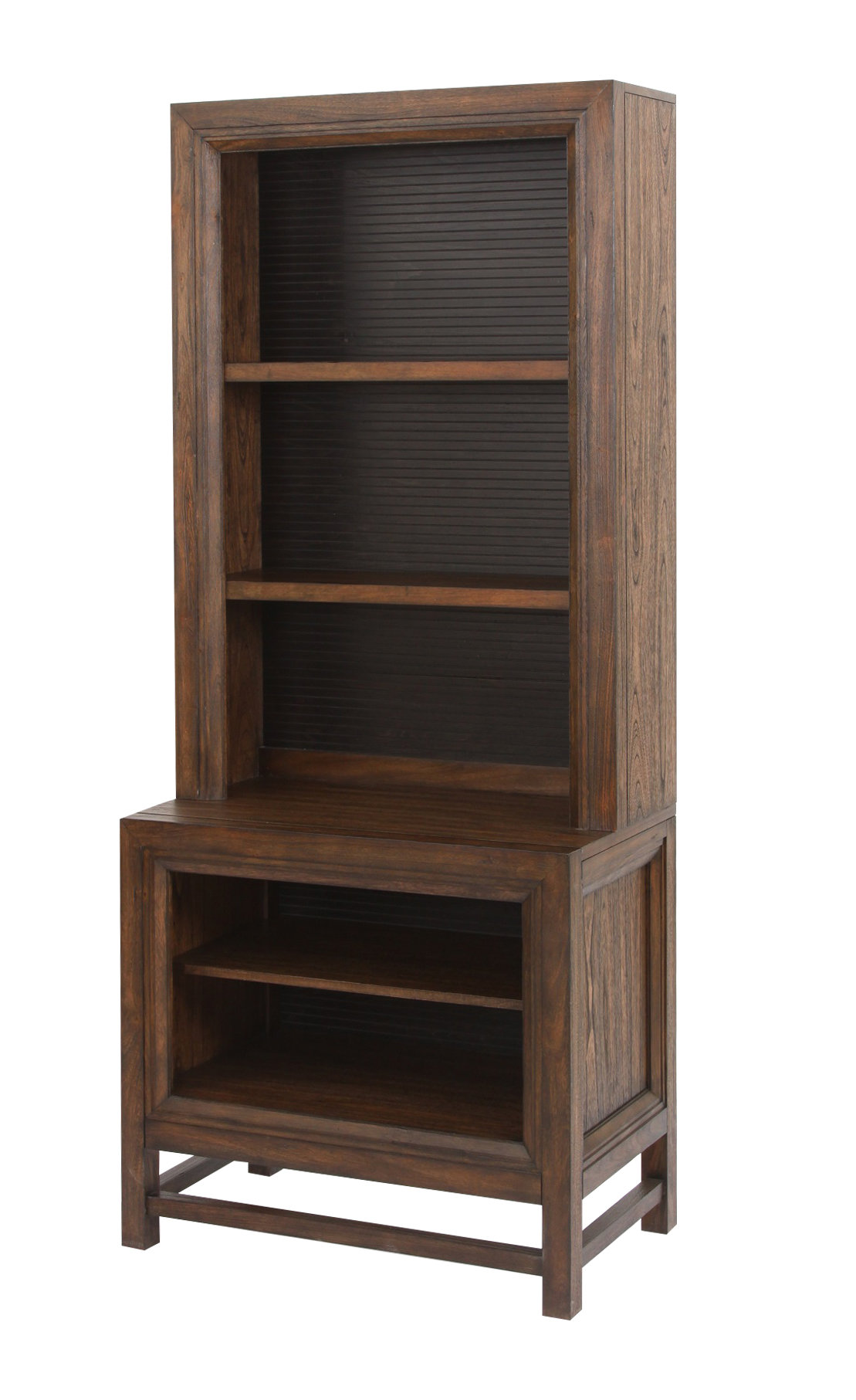 One Allium Way® Two-Tone Rustic Bookcase Pier - No Assembly Required ...