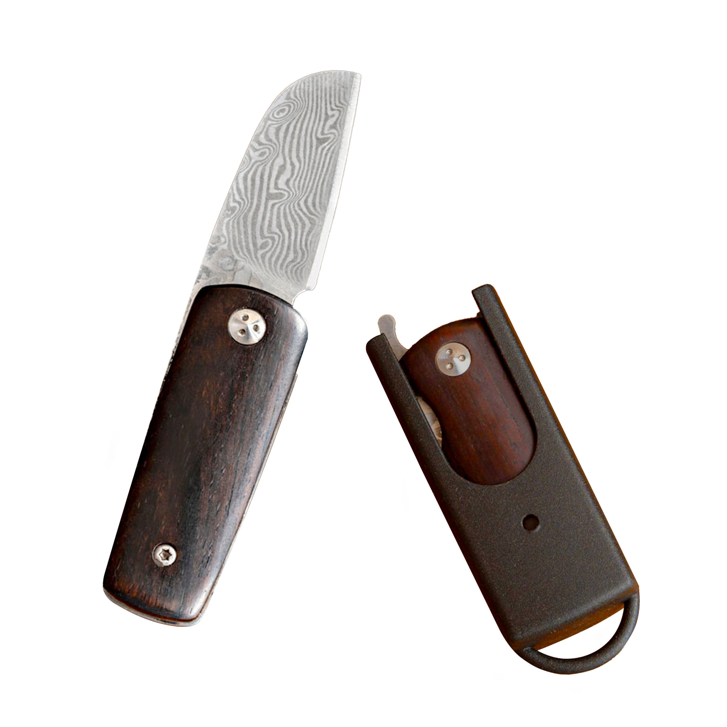 Kings County Tools Small Pocket Knife - Mini EDC Knife With 1.5” Damascus Steel Blade And ...