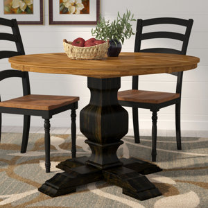 Three Posts™ Fortville Round Solid Wood Dining Table & Reviews | Wayfair