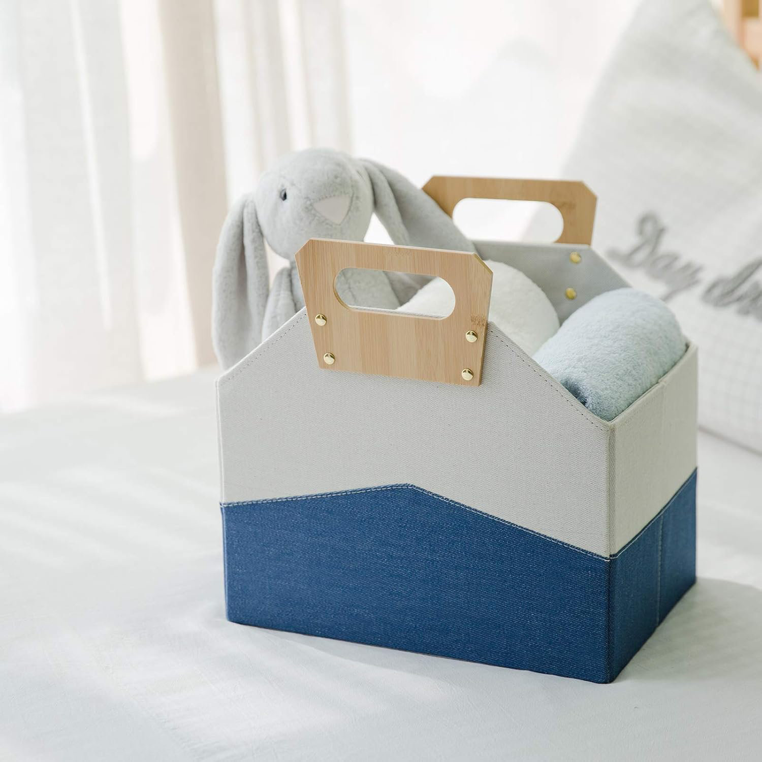 Latitude Run® Magazine Holder, Foldable Magazine Rack Floor With Handle ...