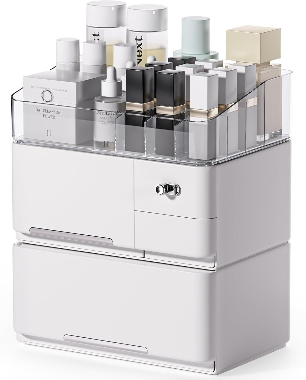 Rebrilliant Makeup Organizer With Drawers Skincare Organizer For Vanity ...