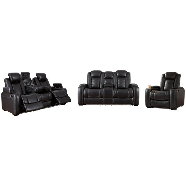 Orren Ellis Kyra Power Reclining Sofa And Loveseat With Power Recliner ...