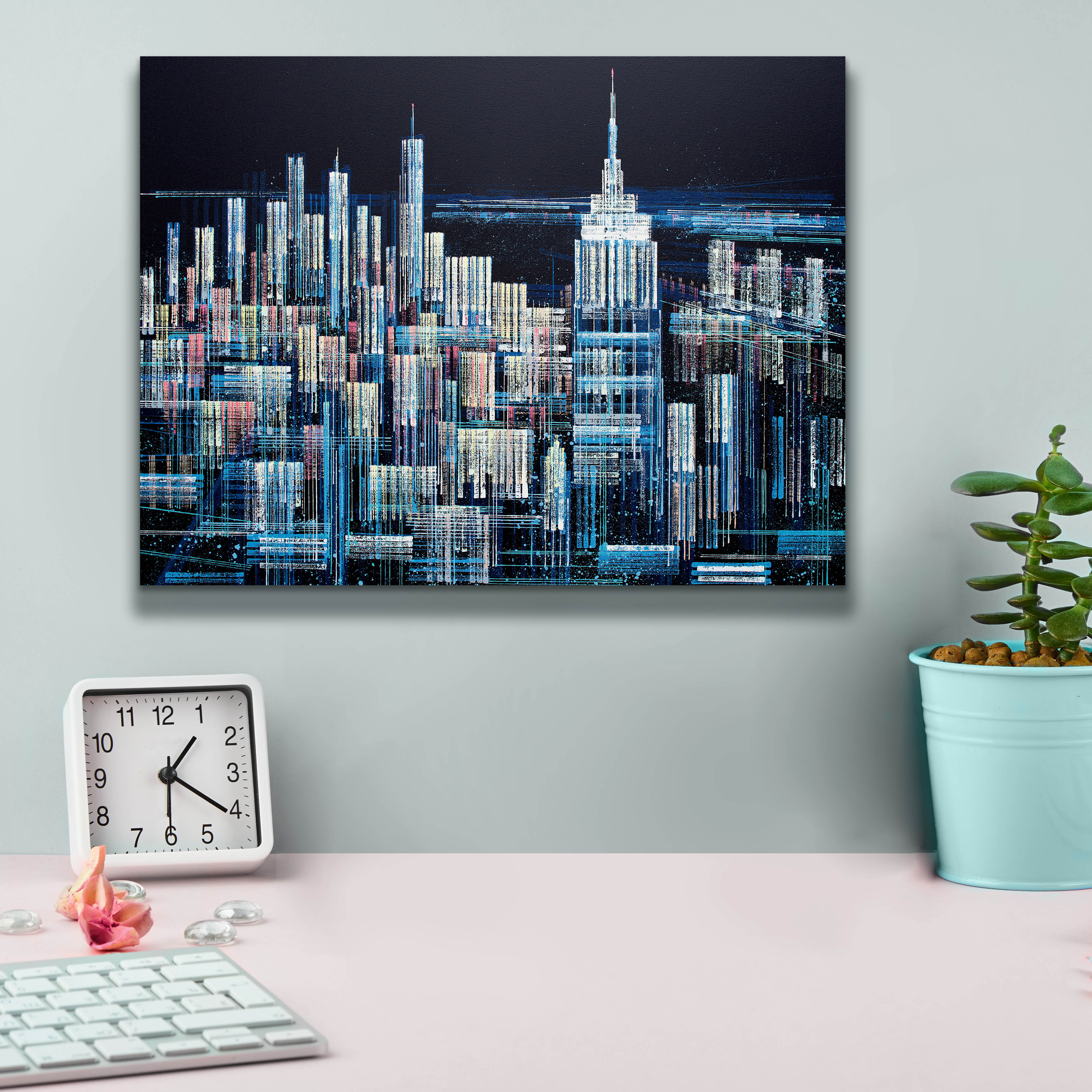 Lark Manor 'Manhattan At Midnight' by Marc Todd, Canvas Wall Art, 34 ...