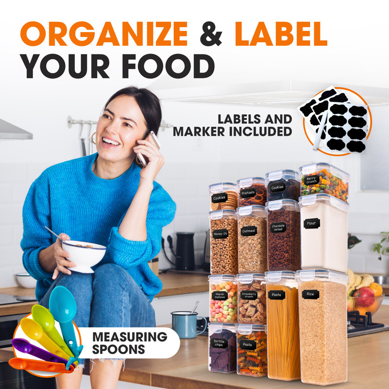 Cheer Collection Cheer Air Tight 14 Container Food Storage Set | Wayfair