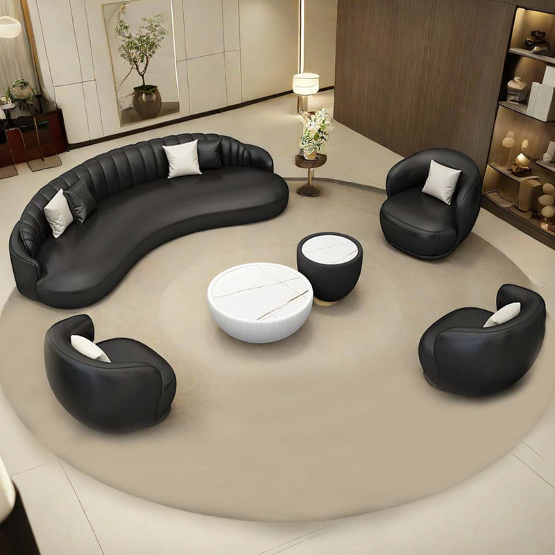 Orren Ellis Lyndzee 6 - Piece Faux Leather Living Room Set | Wayfair