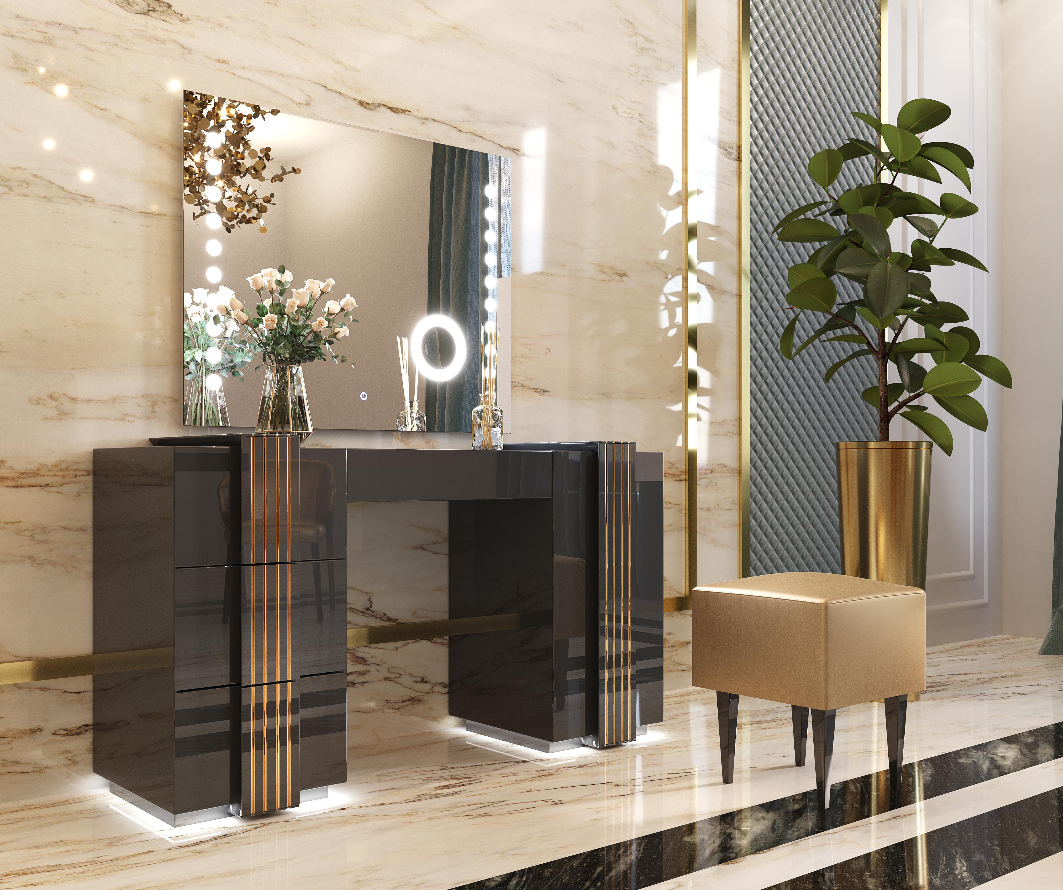 Hispania Home Eclipse Makeup To01 Set 3 | Wayfair