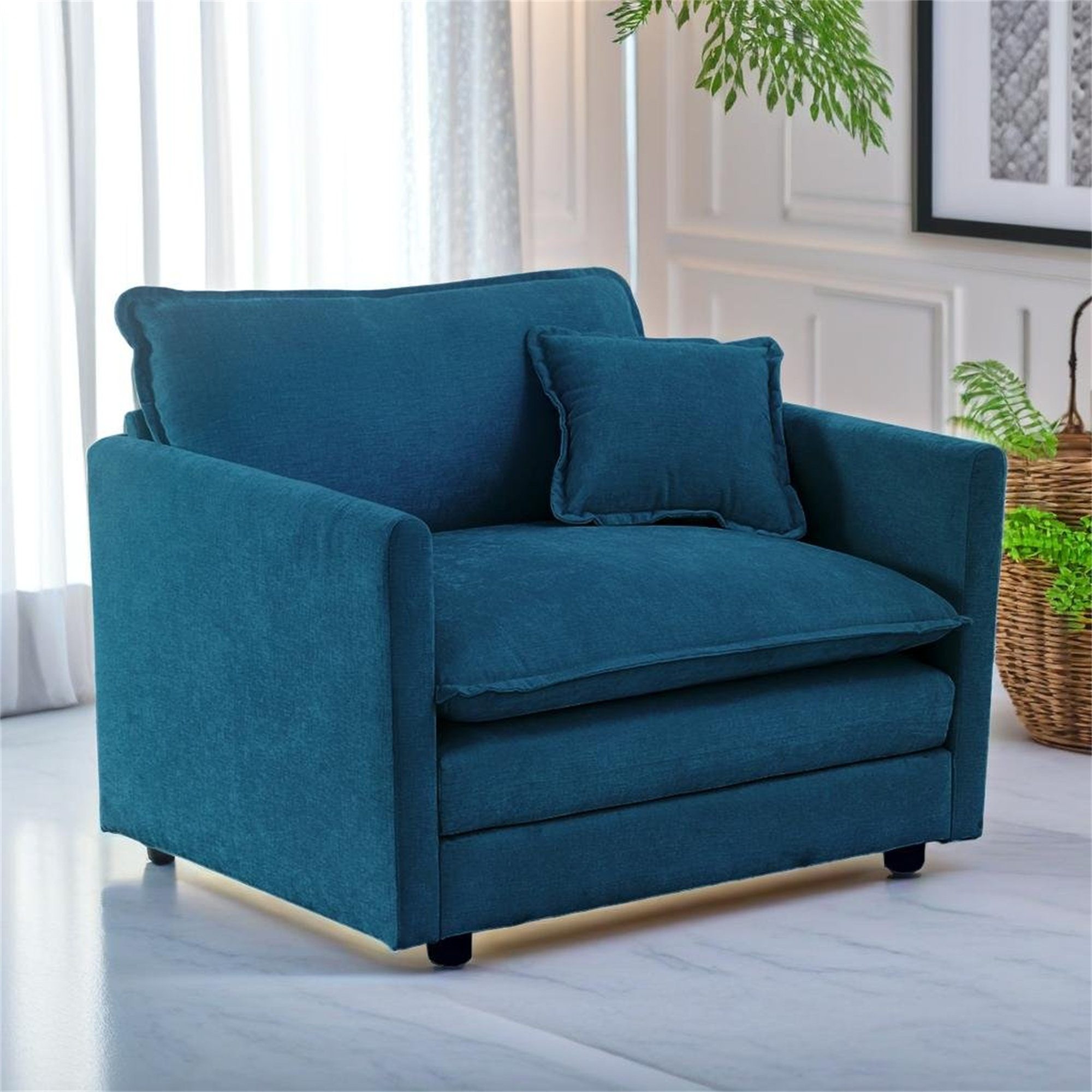 Latitude Run® Kemiya 41.36'' Wide Chenille Armchair | Wayfair