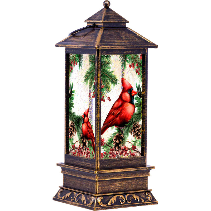 The Holiday Aisle® Cardinal Glitter Lantern - Wayfair Canada