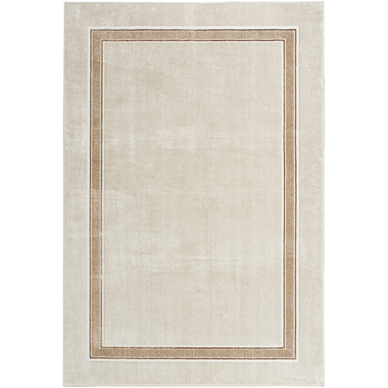 Ebern Designs Maag Machine Woven Ivory/Cream Rug | Wayfair.co.uk