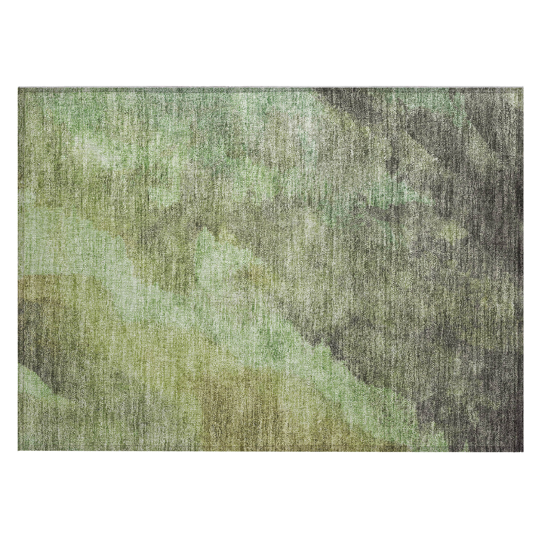 Addison Rugs Machine Washable Indoor/Outdoor Chantille Green Rug | Wayfair