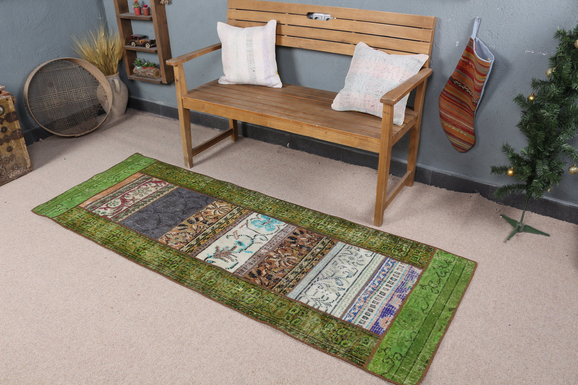 Bungalow Rose Vibrant Turkish Runner Rug Patchwork Design and Stunning ...