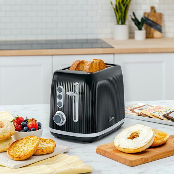 Oster Retro 2 Slice Toaster with Extra Wide Slots in Burgundy & Reviews ...