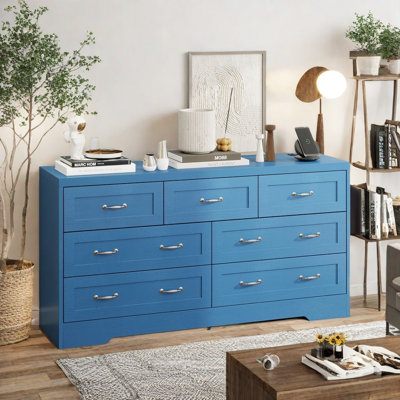 Winston Porter Vintage Chest Of Drawers 6 Drawers Double Dresser With ...