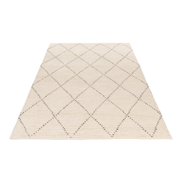 Gracie Oaks Viveka Uni Hand Woven Cream Area Rug | Wayfair.co.uk