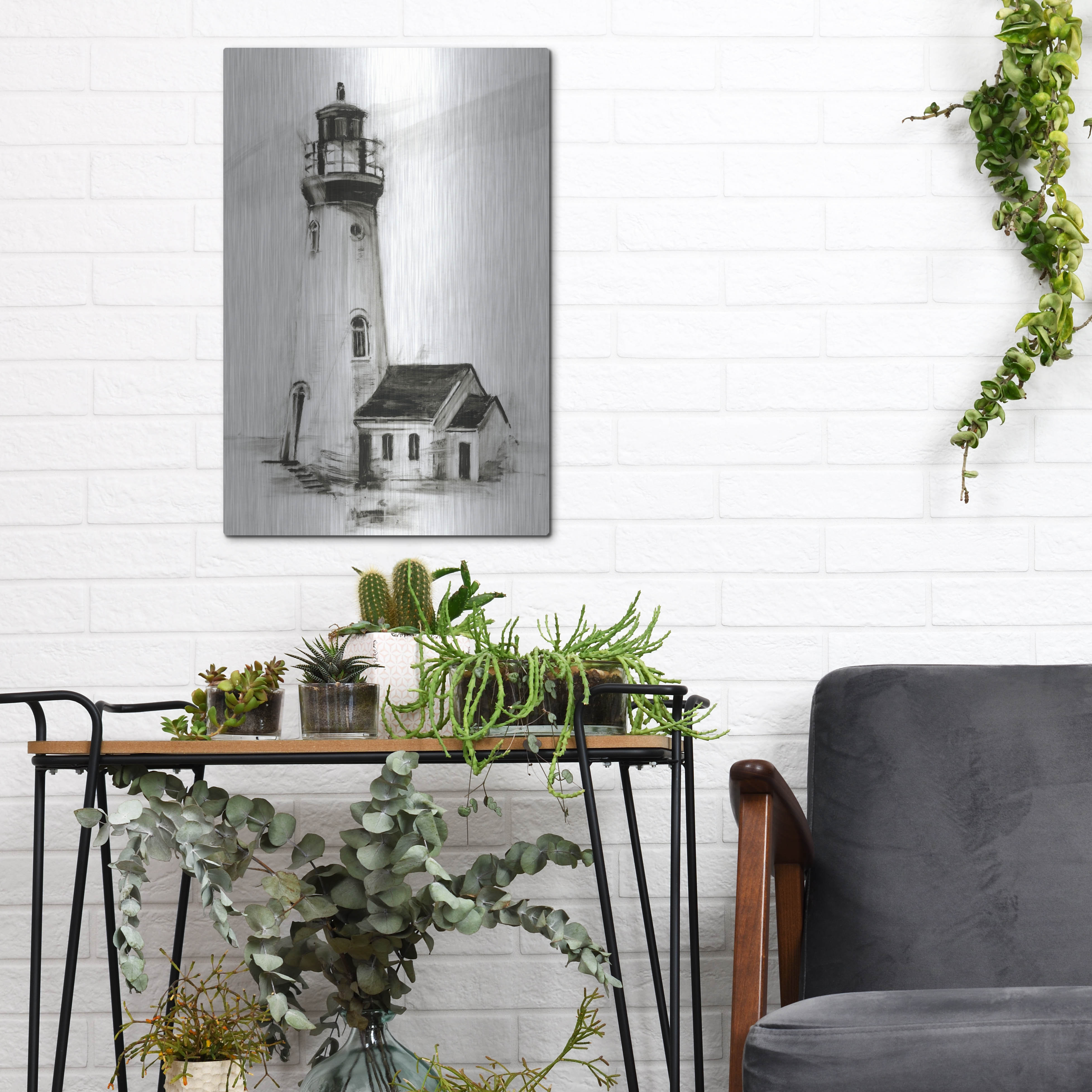 Breakwater Bay 'Lighthouse Study 1' by Ethan Harper Metal Wall Art ...
