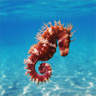 Rosecliff Heights Seahorse by Pixelmated Animals - Wrapped Canvas ...