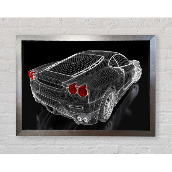 Bright Star Ferrari F430 Drawing - Single Picture Frame Art Prints ...