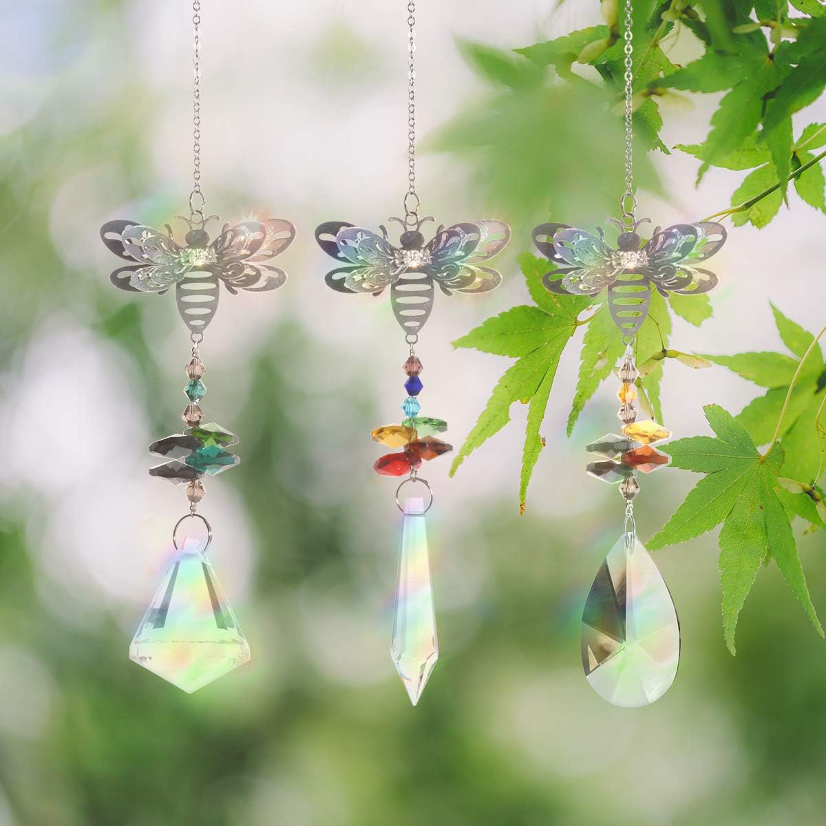 Bay Isle Home™ Crystal suncatcher Crystal Glass Prisms Ornament | Wayfair