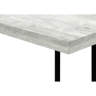 17 Stories Living Room Tech Table - , Grey Laminate, Black Metal Modern ...