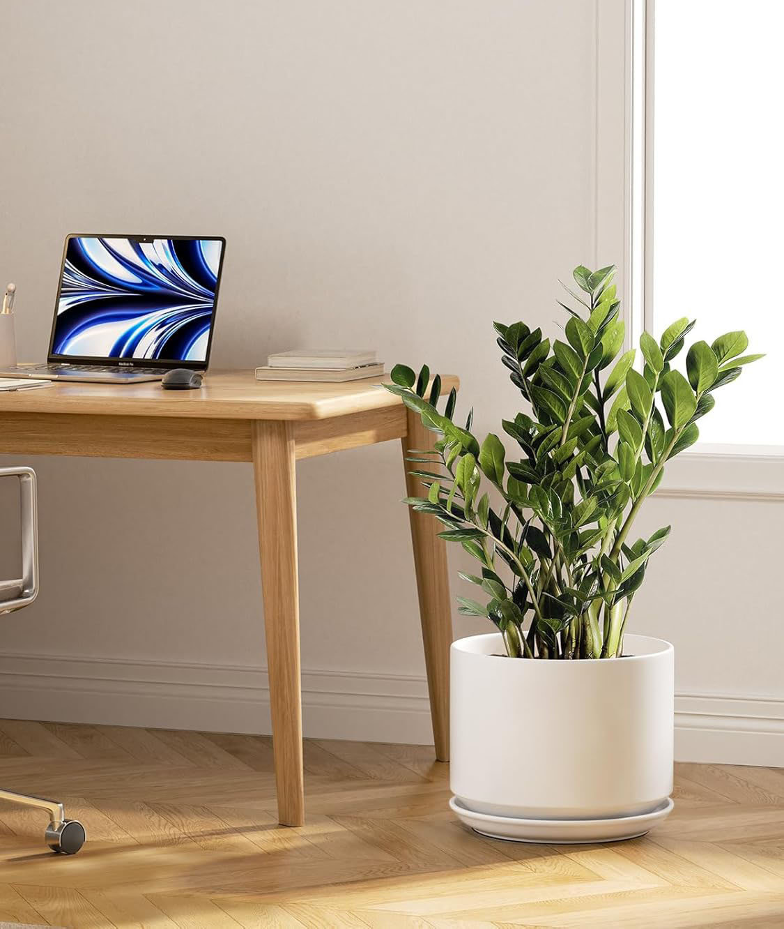 Latitude Run® 12 Inch Pots for Plants, Ceramic Plant Pots with Drainage ...