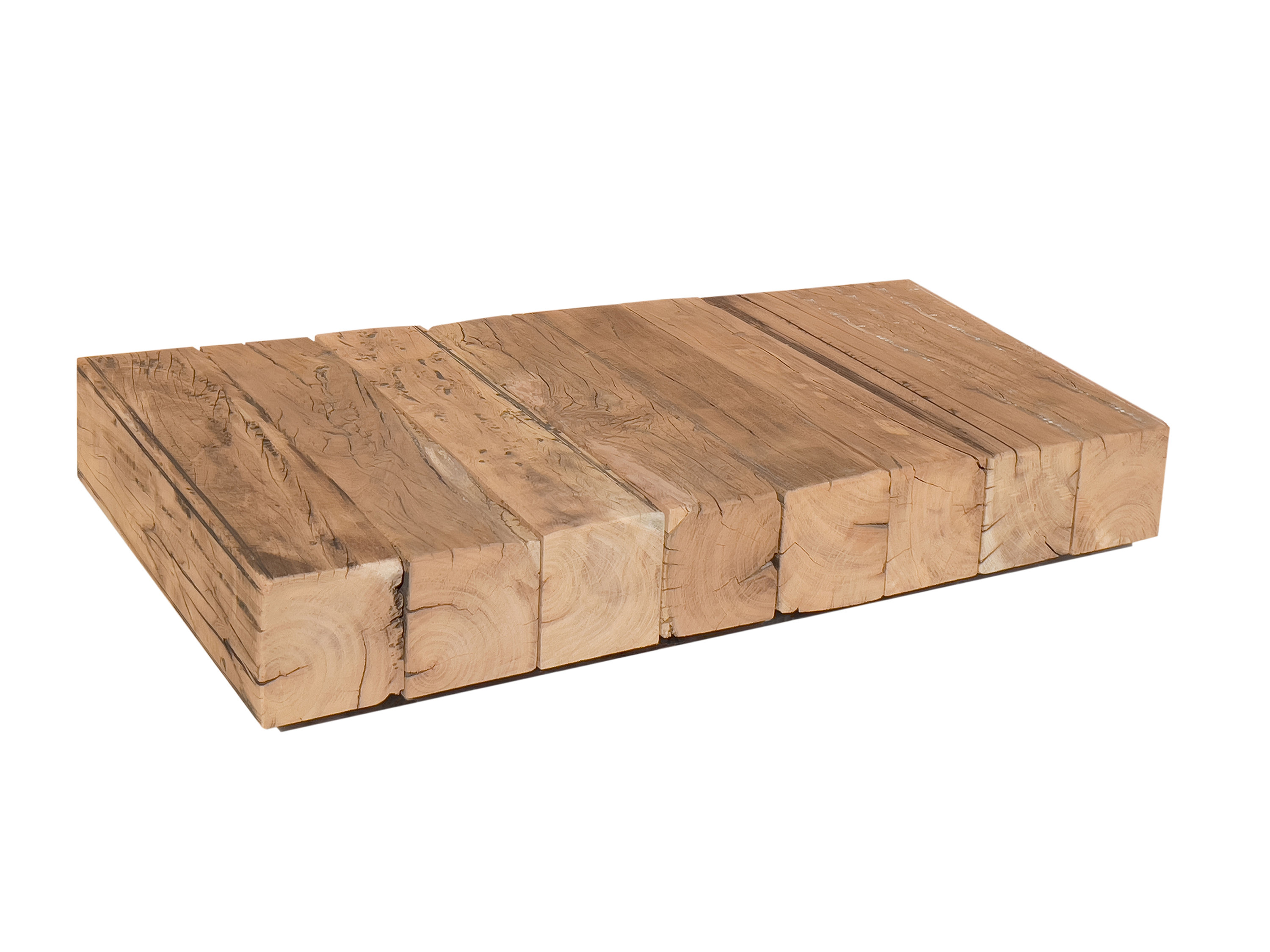 Loon Peak® Caid Reclaimed Wood Solid Block Coffee Table | Wayfair