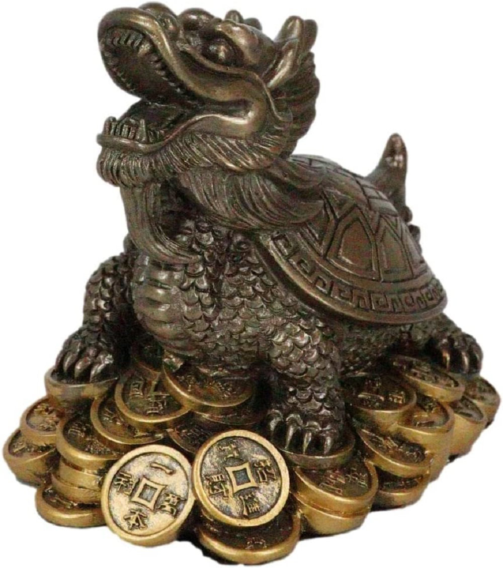 House of Hampton® Dulcio Feng Shui Celestial Dragon Turtle Charm ...