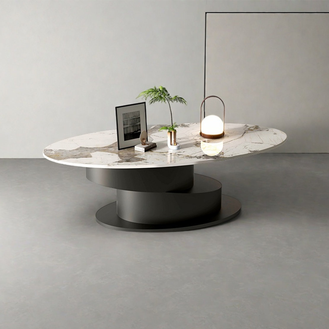 Trentastic Trails Creative Oval Rock Slate Coffee Table Wayfair