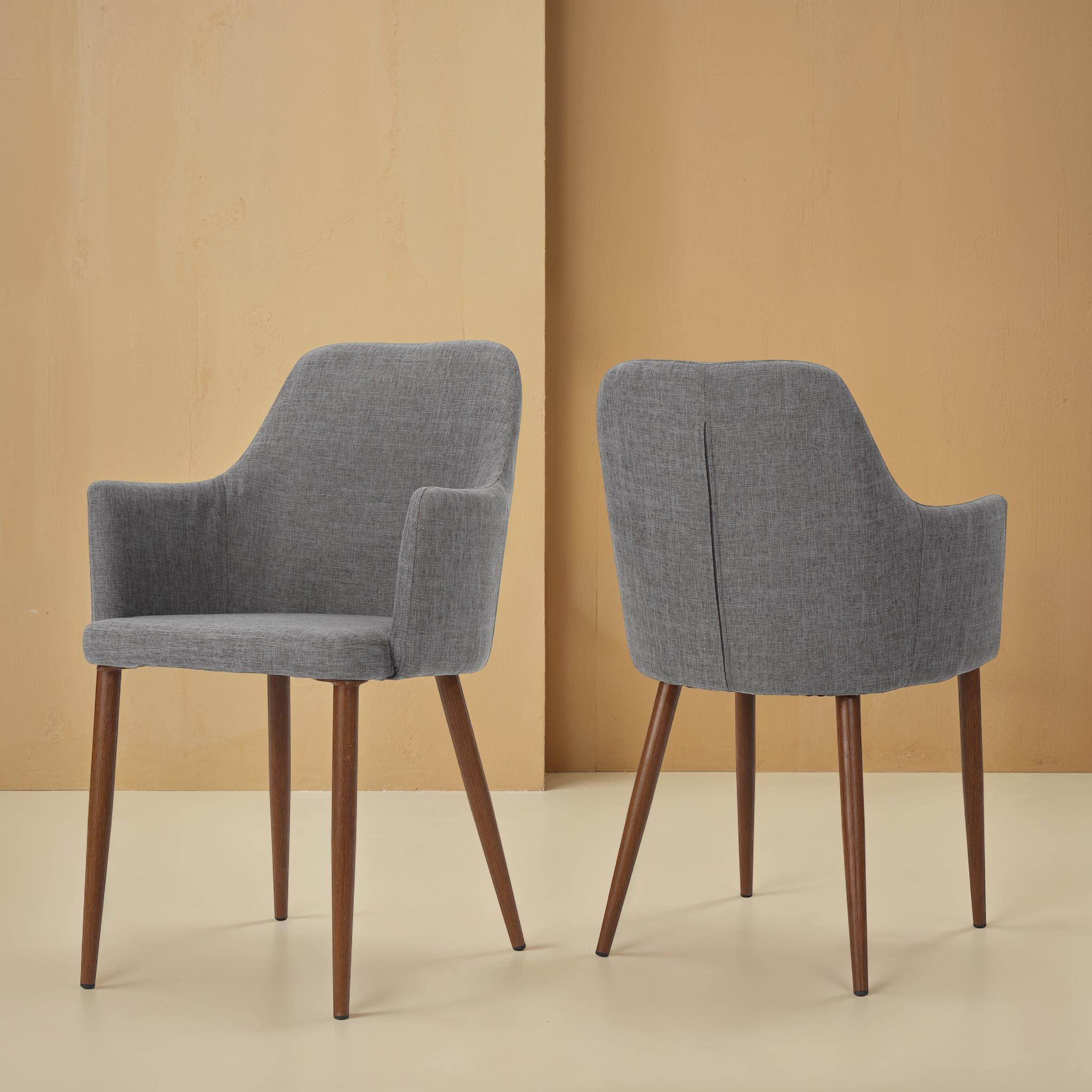 Corrigan Studio® Unique Design Dining Chairs Set of 2 – Fabric ...