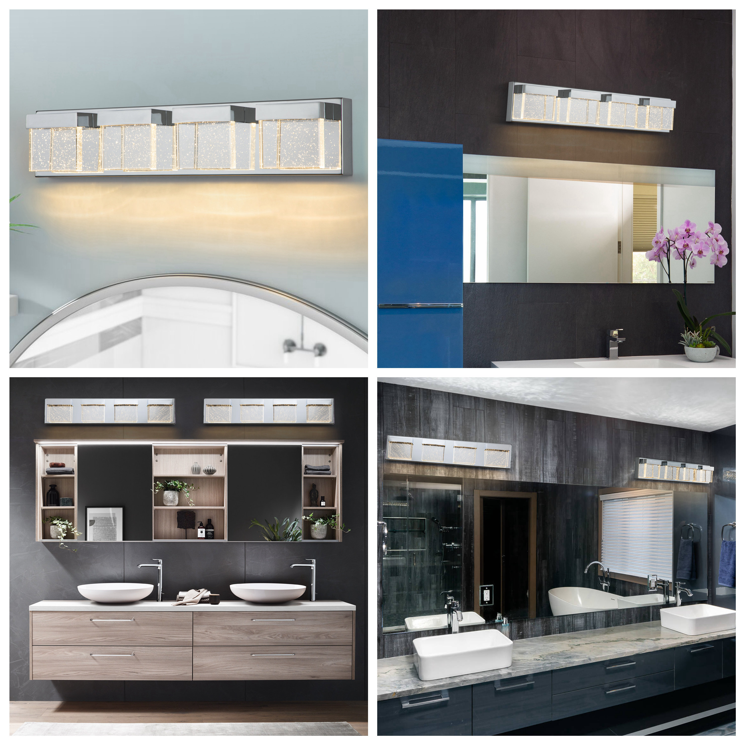 Willa Arlo™ Interiors Timmons 4-Light Dimmable LED Chrome Vanity Light ...