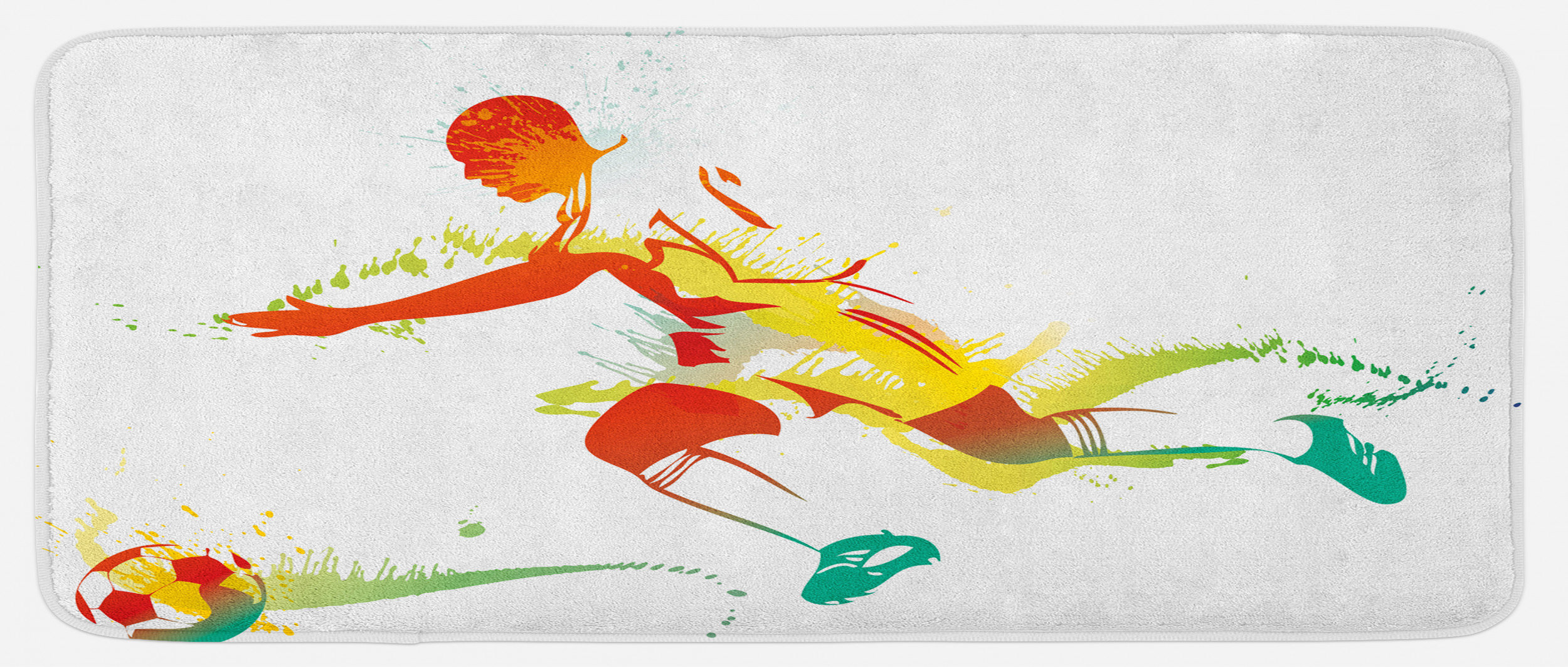 East Urban Home Young Man Playing Soccer Football Athlete Game Win ...