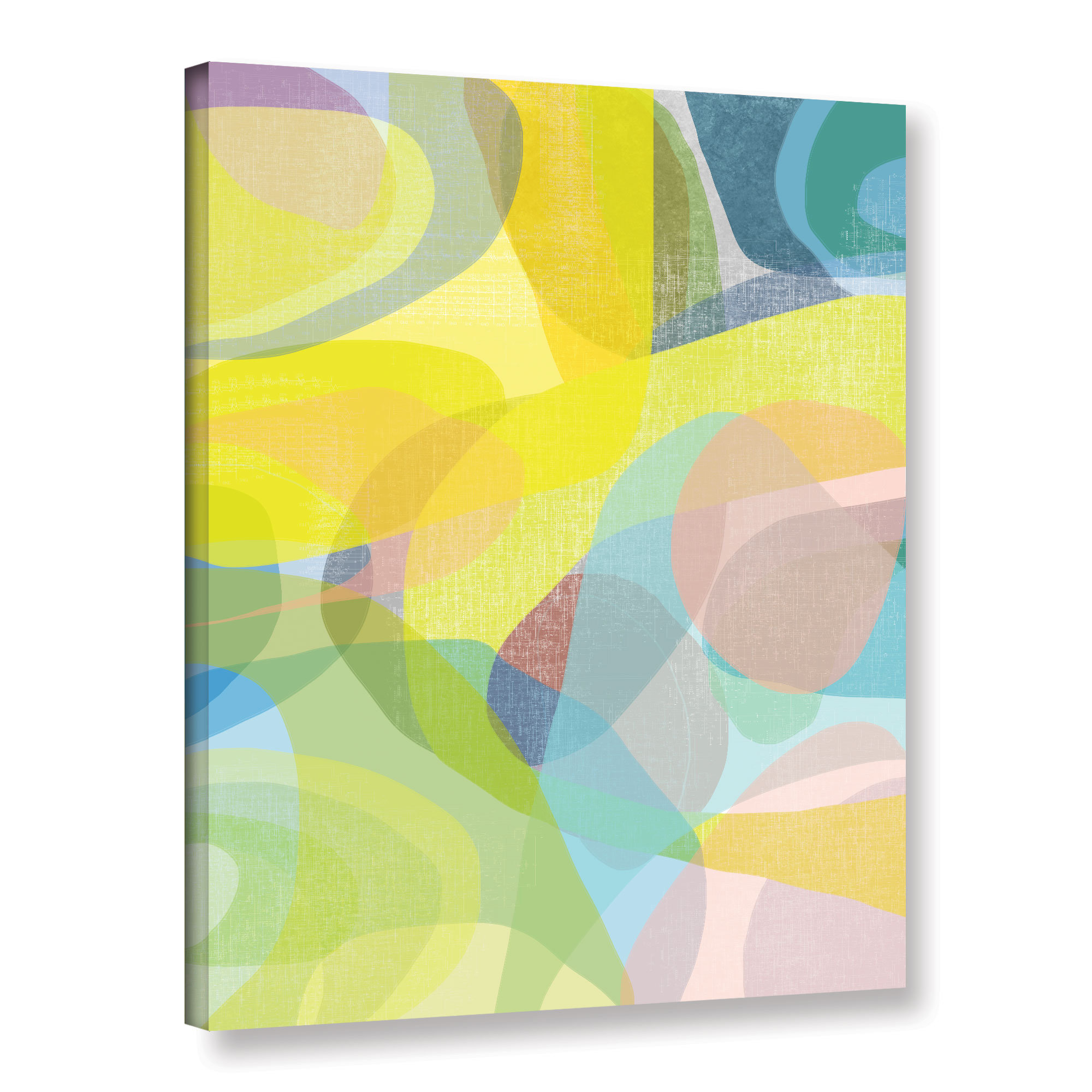 Winston Porter Layered Earth Three Gallery Wrapped Floater-Framed ...