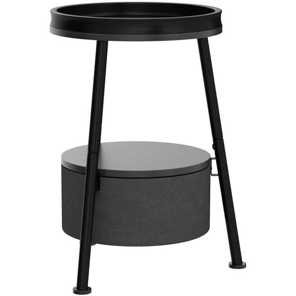 Ebern Designs Deondrick Tray Top 3 Legs End Table with Storage | Wayfair