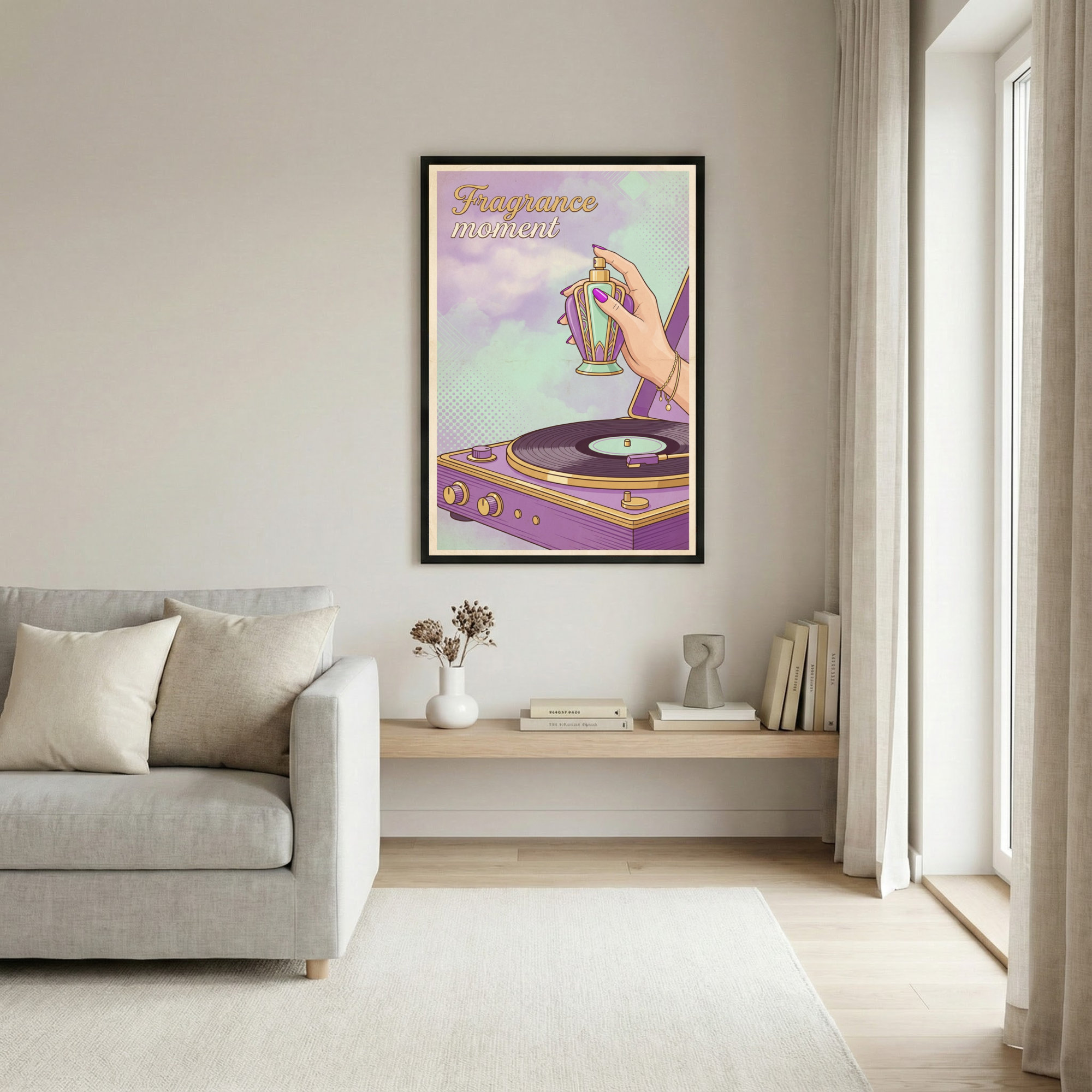 Mercer41 Fragrance Moment Vintage Pop Art Canvas Wrapped Wall Art Oil ...