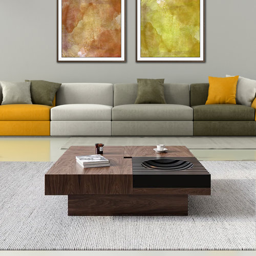 Block Square Coffee Tables You'll Love | Wayfair