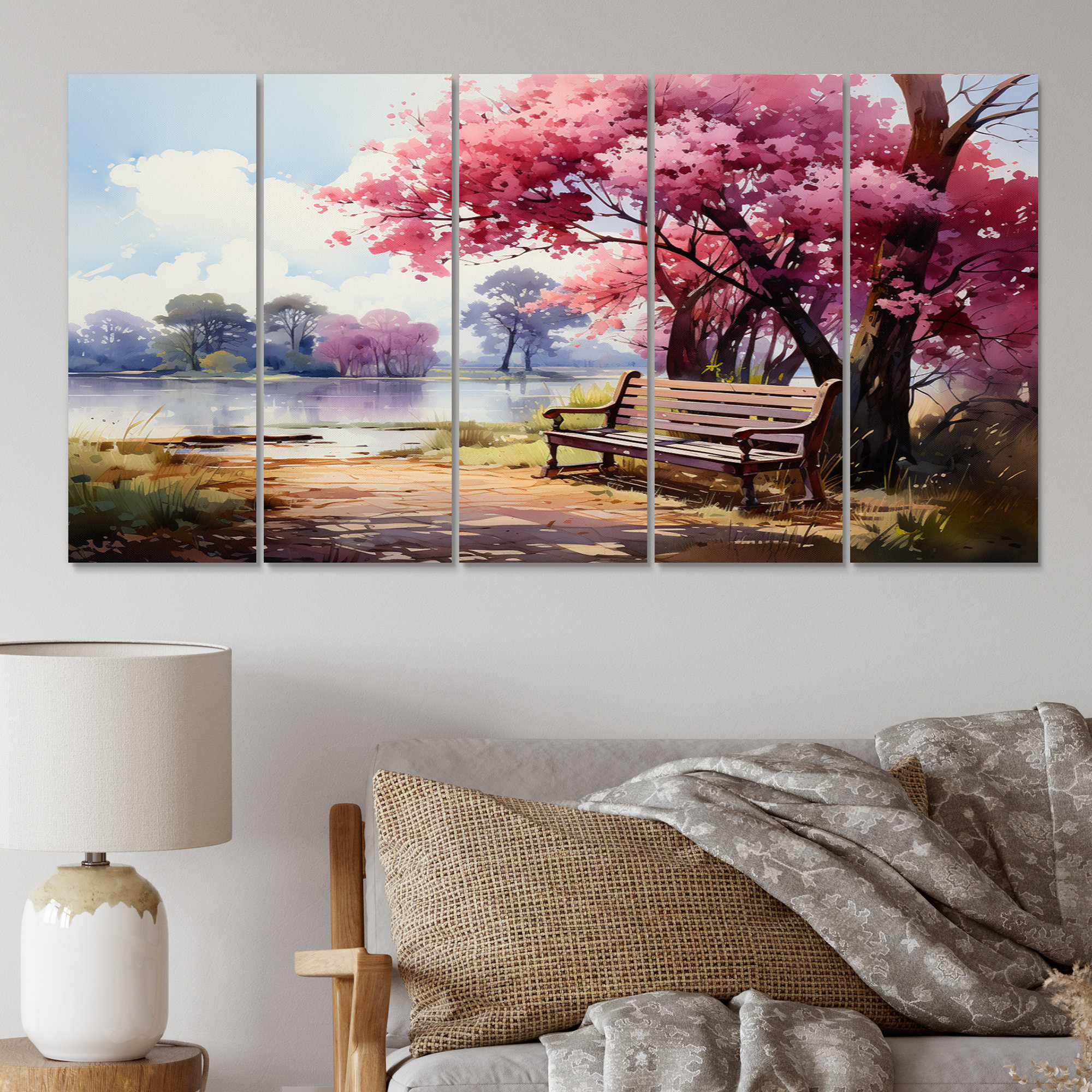 Red Barrel Studio® Meadow Rose Petal Path - Meadow Canvas Print - 5 ...