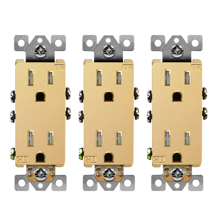 Enerlites 15 Tamper Resistant Decorator Outlet | Wayfair