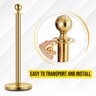 idealhouse Gold Stainless Steel Stanchion Posts for Crowd Control - 5 ...