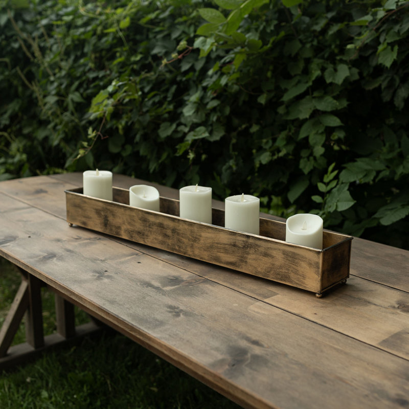 Loon Peak® Brass Nested Set of 3 Trough Trays Metal | Wayfair