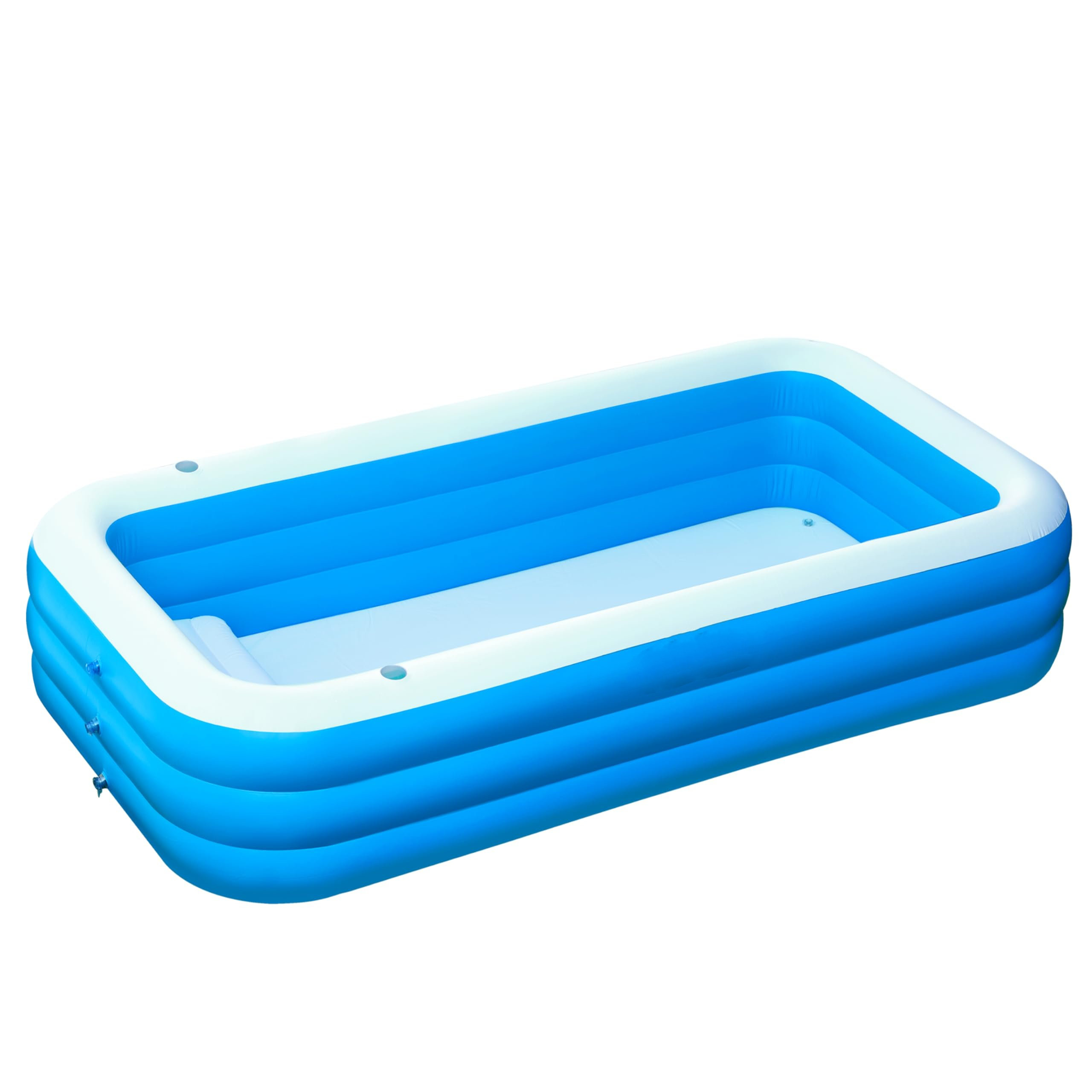 ENOLIL Inflatable Swimming Pool with Seats, 120" x 72" x 22" Ground ...