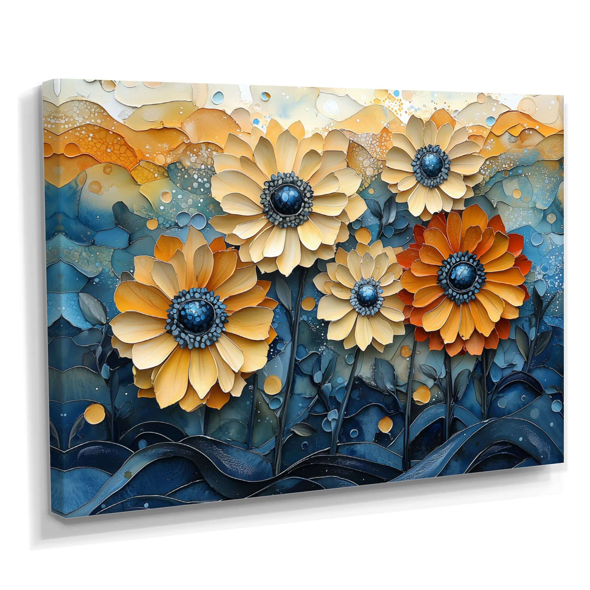 Lark Manor™ Isahbella Geometric Marigold Field Collage II - Marigold ...