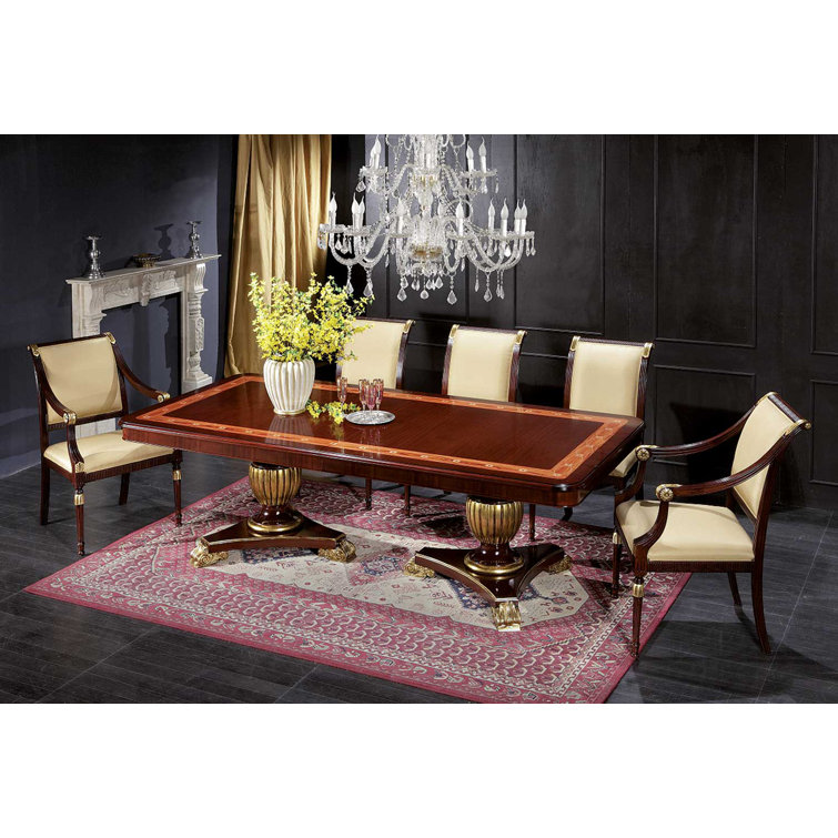 David Michael Extendable Solid Wood Dining Table - Wayfair Canada