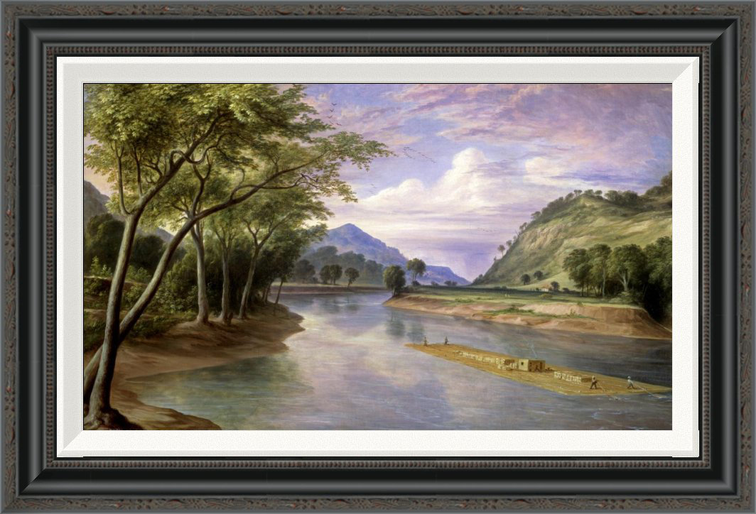 Global Gallery 'The Ohio River Near Marietta' by Henry Cheever Pratt ...