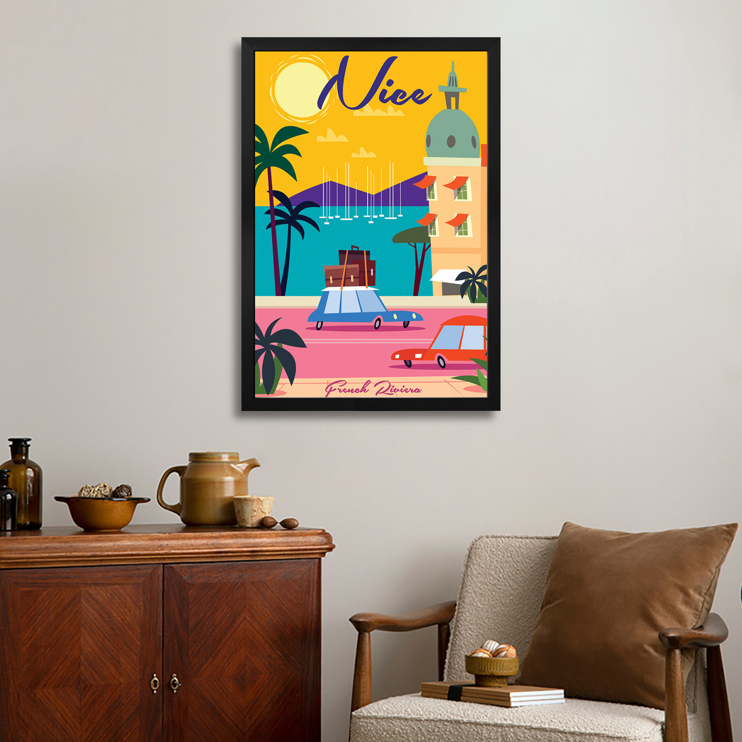 Red Barrel Studio® Nice Premium Framed Posters | Wayfair